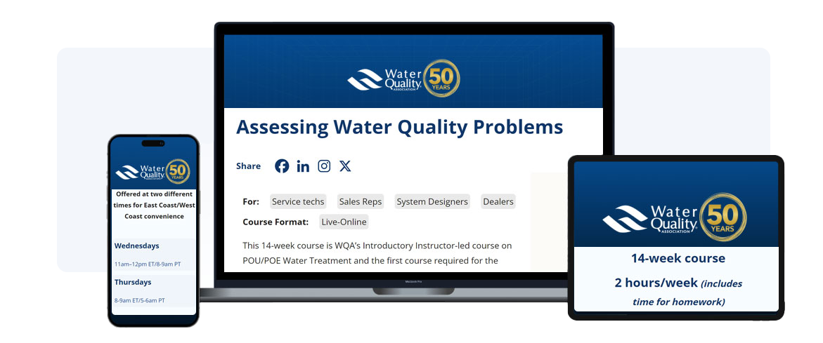 WQA Training – Elevate Your Water Treatment Expertise